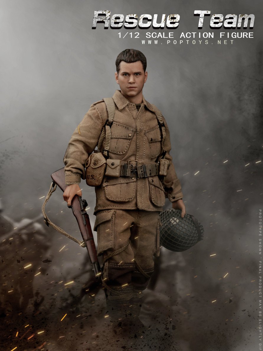 POPTOYS 1/12 CMS004 World War II US rescue team captain / sniper ...