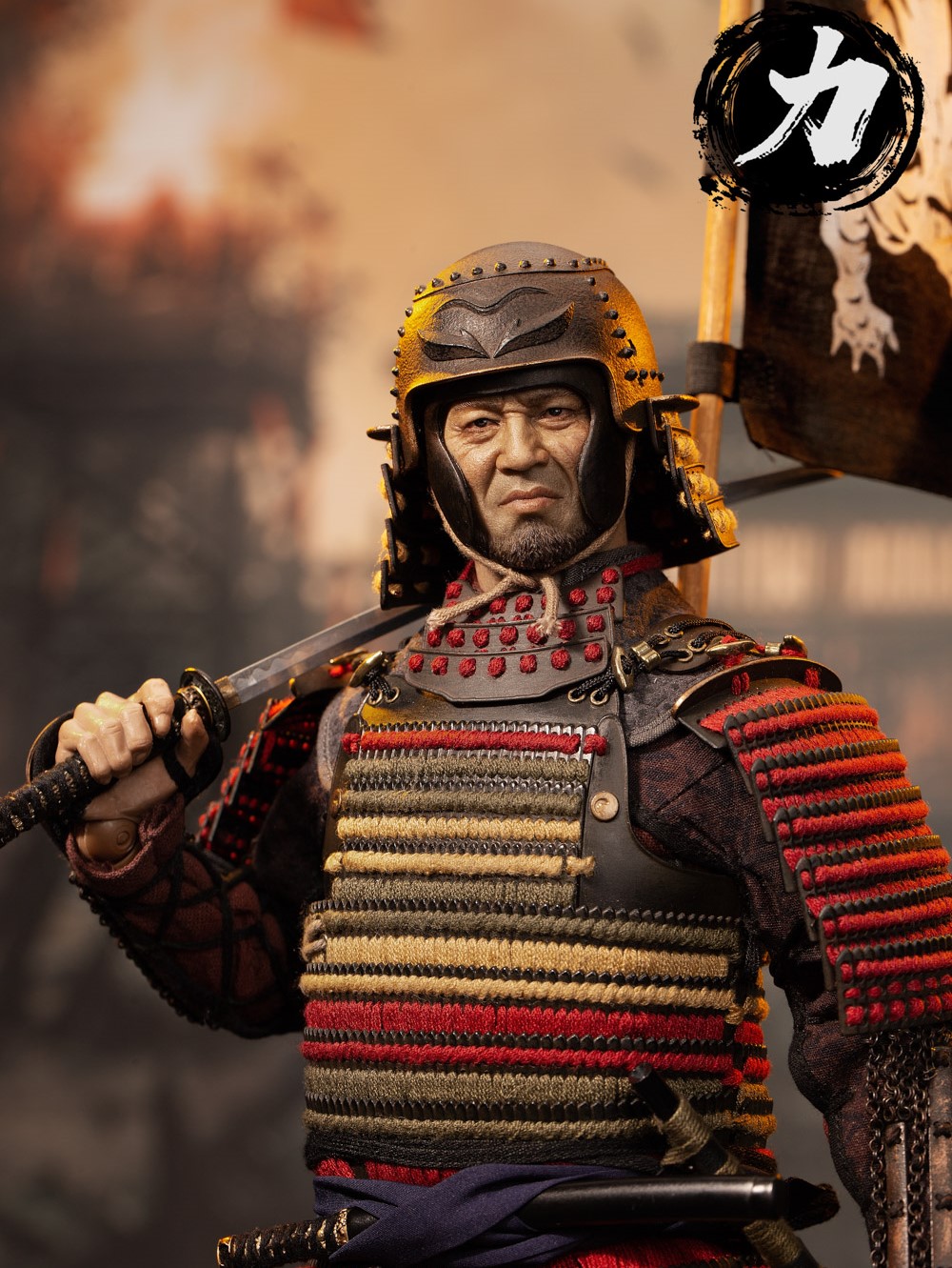 POPTOYS 1/6 Ashigaru Trio First Bomb Li Ashigaru Saiga Helmet 100% ...